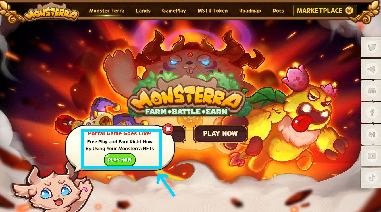 無料P2E、Monsterra NFT Gameの始め方/稼ぎ方 | サトファンブログ